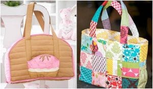 Como fazer bolsa de cupcake em patchwork
