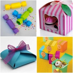 Caixinhas delicadas com moldes para lembrancinhas - Como fazer em casa