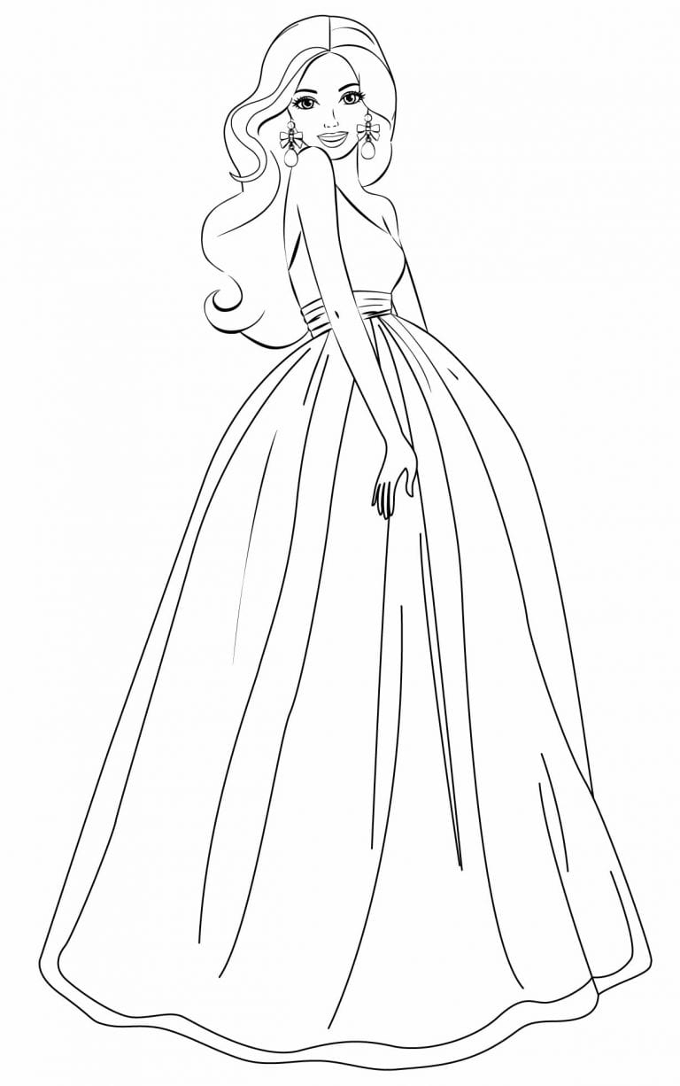 30+ Desenhos da Barbie para imprimir e colorir - Como fazer em casa