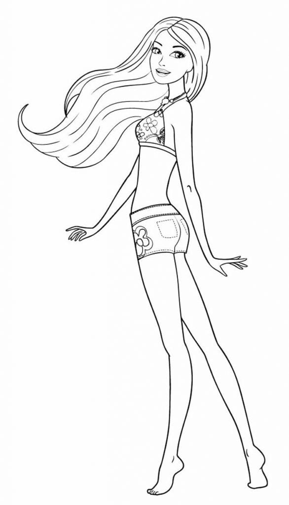 30+ Desenhos da Barbie para imprimir e colorir - Como fazer em casa