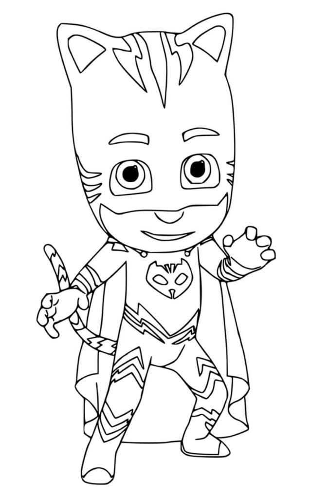 30+ Desenhos de PJ Masks para imprimir e colorir - Como fazer em casa