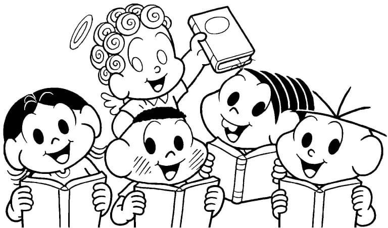 Desenhos da Turma da Mônica para colorir - Como fazer em casa