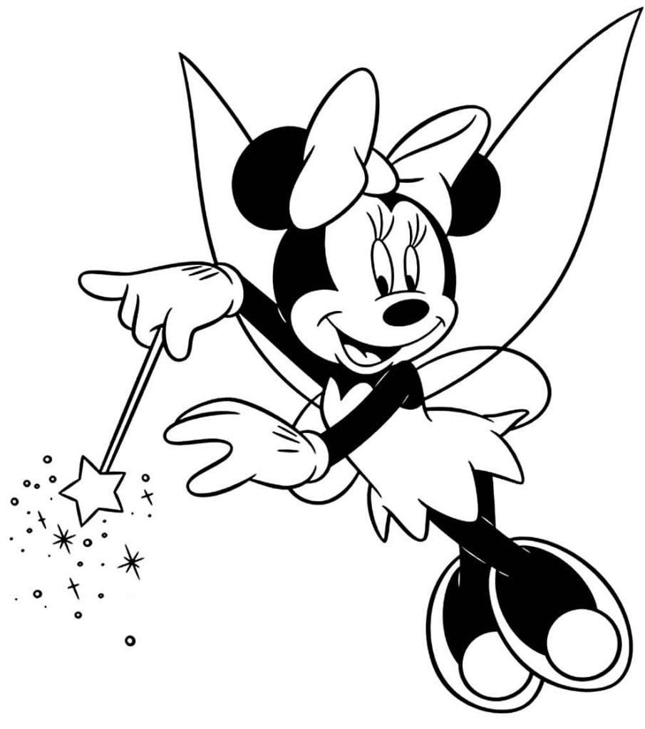 30+ Desenhos da Minnie para colorir - Como fazer em casa