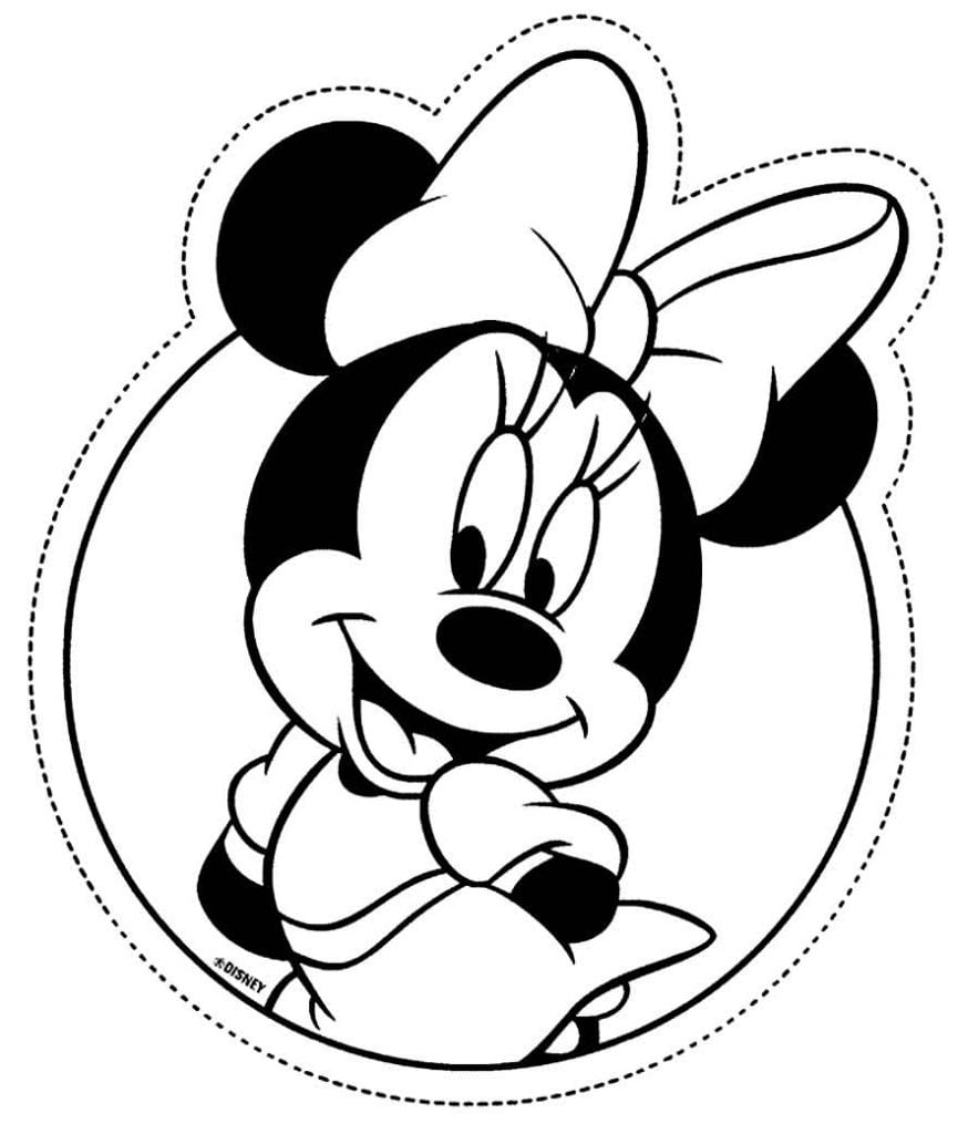 30+ Desenhos da Minnie para colorir - Como fazer em casa