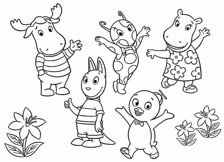 30+ Desenhos dos Backyardigans para imprimir e colorir - Como fazer em casa