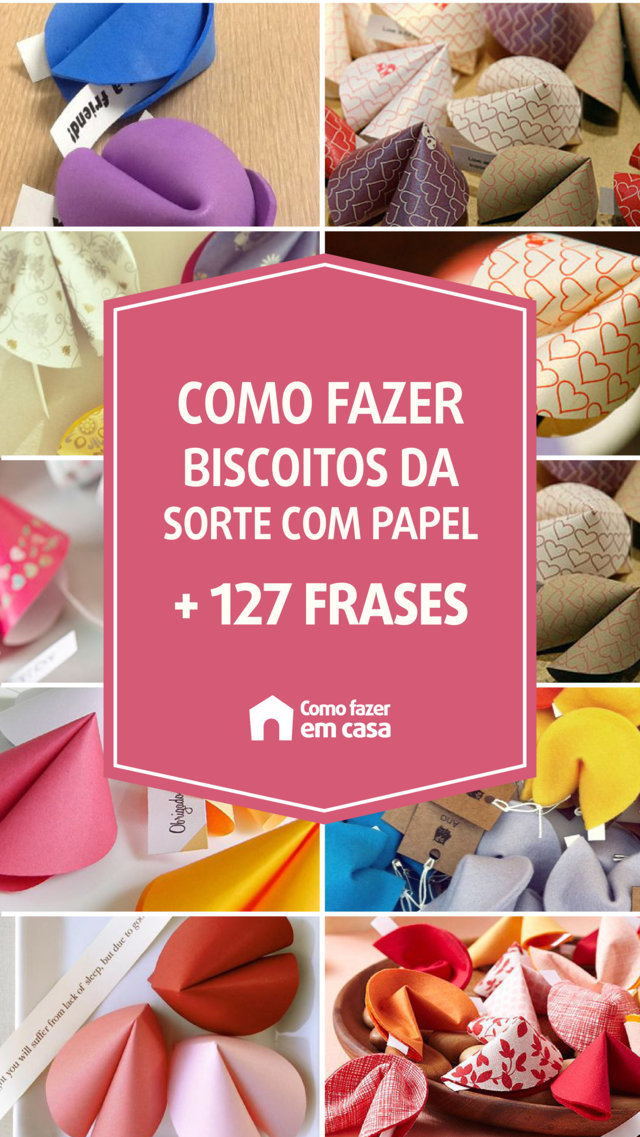 Como fazer biscoito da sorte de papel - Como fazer em casa