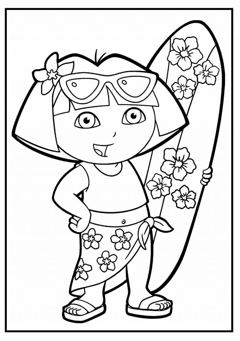 30+ Desenhos de Dora Aventureira para pintar e colorir - Como fazer em casa