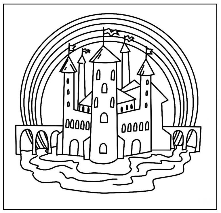 30+ Desenhos para colorir de Castelo - Como fazer em casa