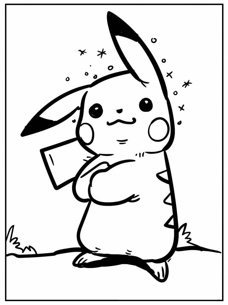 60 Desenhos De Pikachu Para Imprimir E Colorir Como Fazer Em Casa