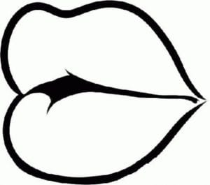 30+ Moldes de beijo e lábios para artesanato - Como fazer em casa