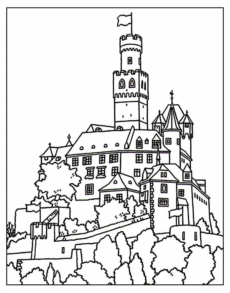 30+ Desenhos para colorir de Castelo - Como fazer em casa