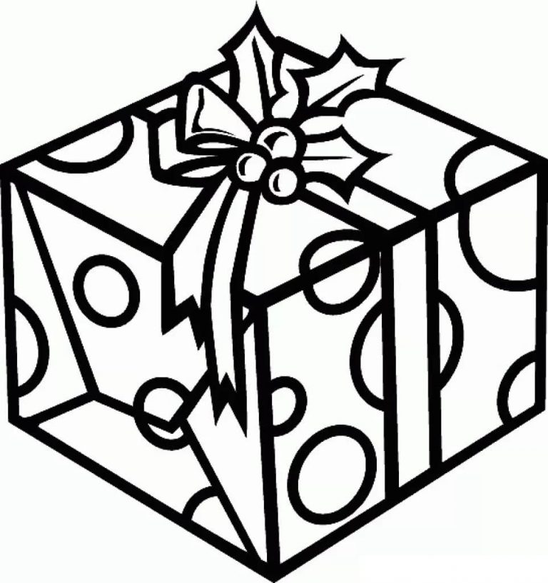 Desenhos de Presente de Natal para colorir - Como fazer em casa