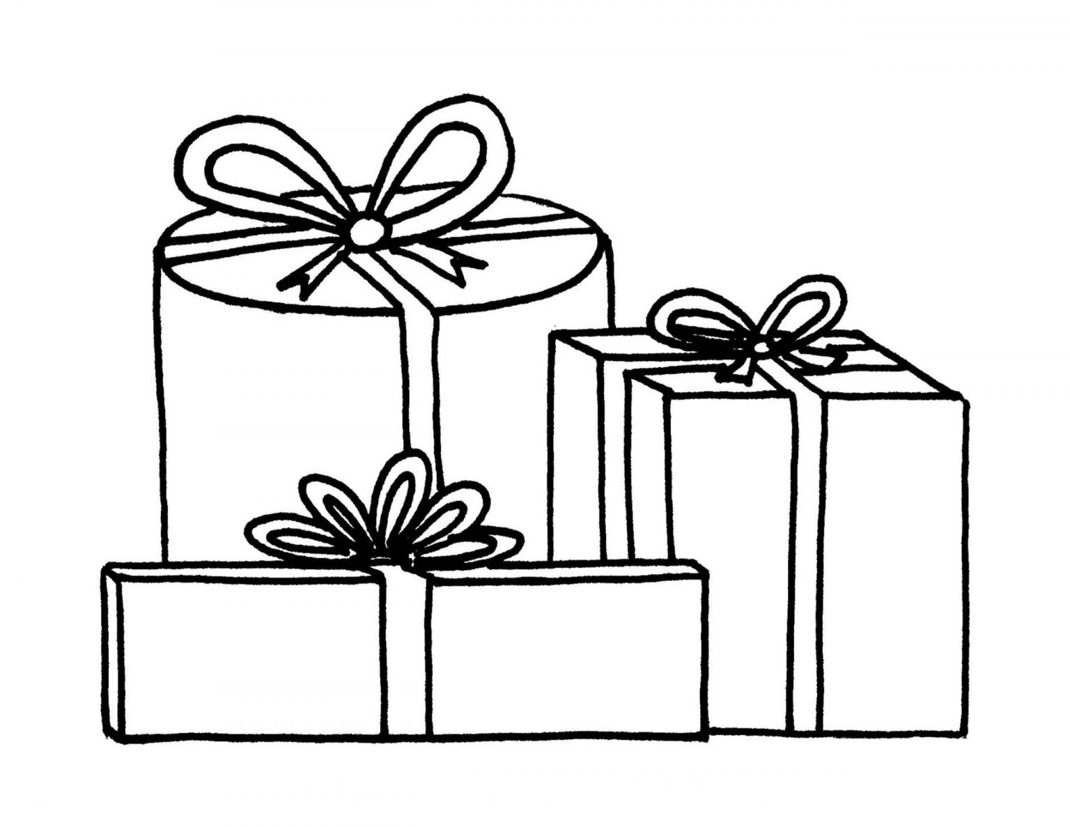 Desenhos de Presente de Natal para colorir - Como fazer em casa