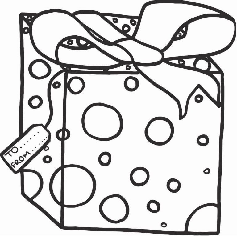 Desenhos de Presente de Natal para colorir - Como fazer em casa