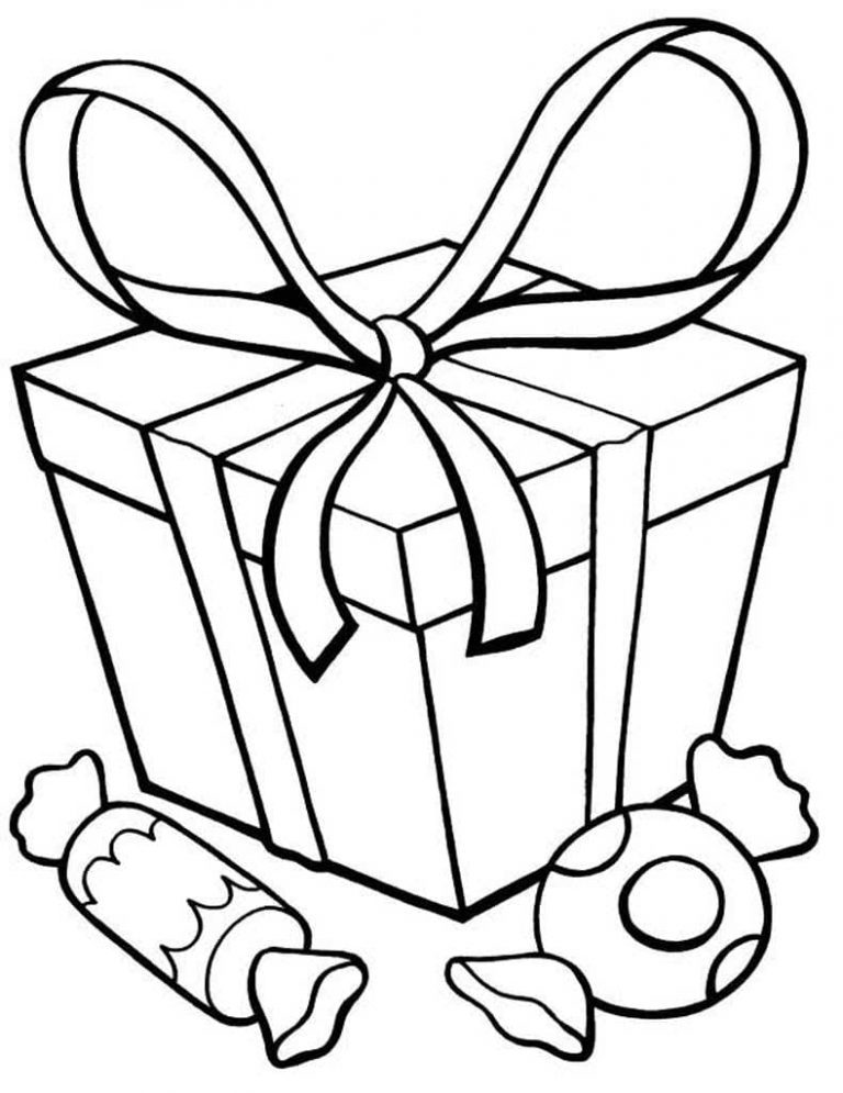 Desenhos de Presente de Natal para colorir - Como fazer em casa
