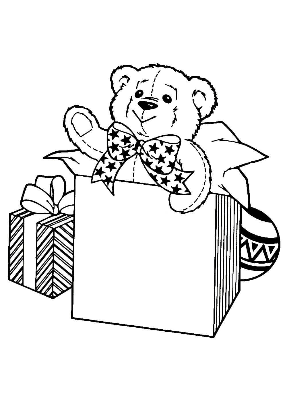 Desenhos de Presente de Natal para colorir - Como fazer em casa