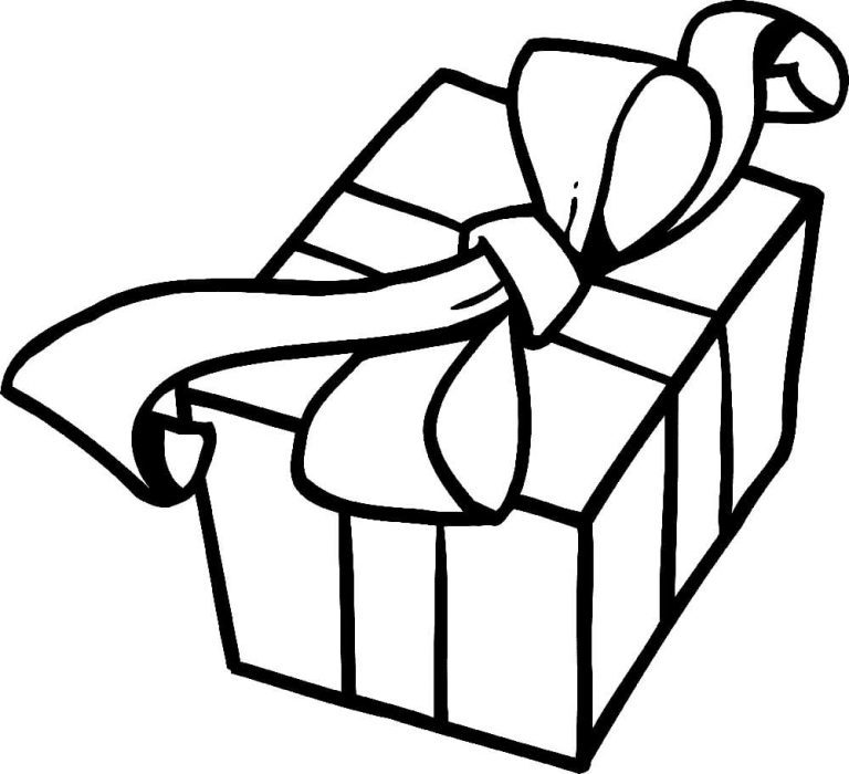 Desenhos de Presente de Natal para colorir - Como fazer em casa