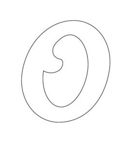 Moldes da letra O para imprimir - Como fazer em casa