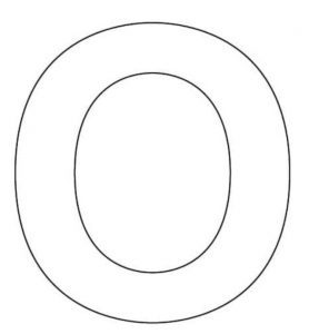 Moldes da letra O para imprimir - Como fazer em casa