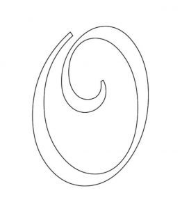 Moldes da letra O para imprimir - Como fazer em casa