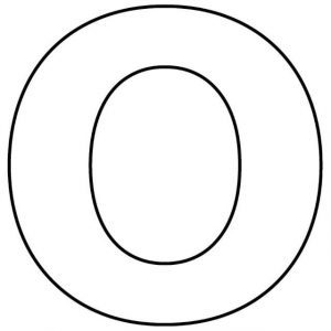 Moldes da letra O para imprimir - Como fazer em casa
