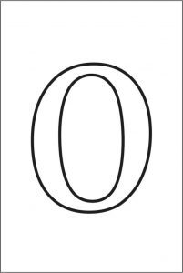 Moldes da letra O para imprimir - Como fazer em casa