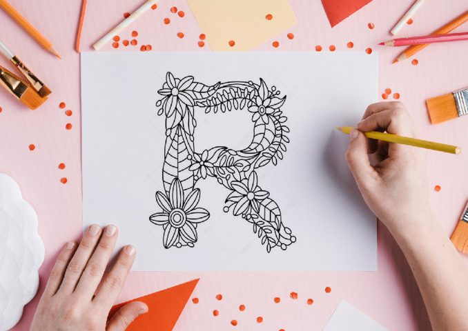 Moldes da letra R para imprimir - Como fazer em casa