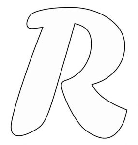 Moldes da letra R para imprimir - Como fazer em casa