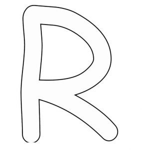 Moldes da letra R para imprimir - Como fazer em casa