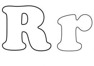 Moldes da letra R para imprimir - Como fazer em casa