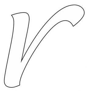 Moldes da letra R para imprimir - Como fazer em casa