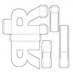 Moldes da letra R para imprimir - Como fazer em casa