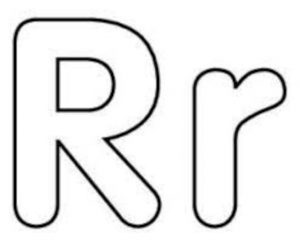 Moldes da letra R para imprimir - Como fazer em casa