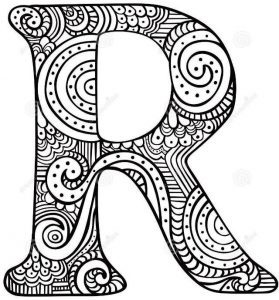 Moldes da letra R para imprimir - Como fazer em casa