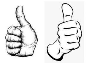 Desenhos e moldes de joinha para colorir - Como fazer em casa