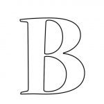 Moldes de letra B para colorir - Como fazer em casa
