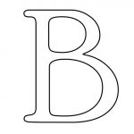 Moldes de letra B para colorir - Como fazer em casa