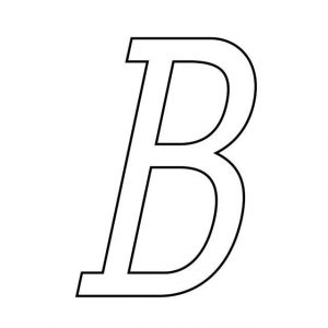 Moldes de letra B para colorir - Como fazer em casa