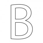 Moldes de letra B para colorir - Como fazer em casa