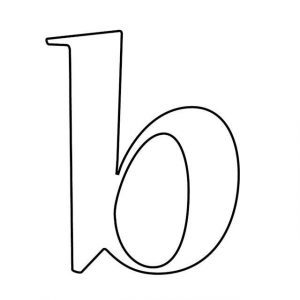 Moldes de letra B para colorir - Como fazer em casa
