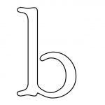 Moldes de letra B para colorir - Como fazer em casa