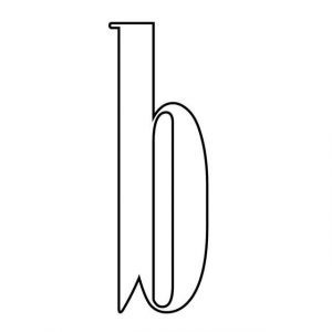 Moldes de letra B para colorir - Como fazer em casa