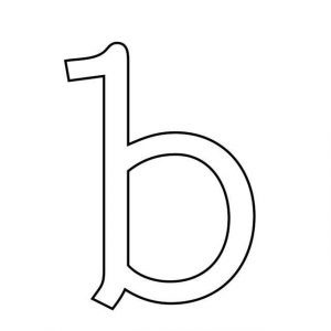 Moldes de letra B para colorir - Como fazer em casa
