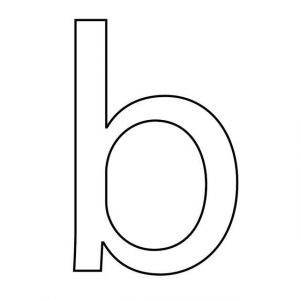 Moldes de letra B para colorir - Como fazer em casa