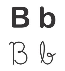 Moldes de letra B para colorir - Como fazer em casa