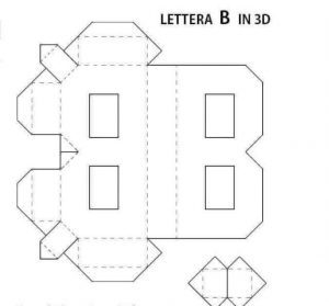 Moldes de letra B para colorir - Como fazer em casa