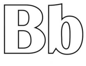 Moldes de letra B para colorir - Como fazer em casa