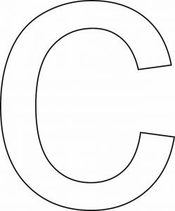 Moldes de letra C para imprimir - Como fazer em casa