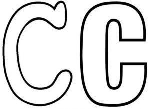 Moldes de letra C para imprimir - Como fazer em casa
