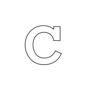 Moldes de letra C para imprimir - Como fazer em casa